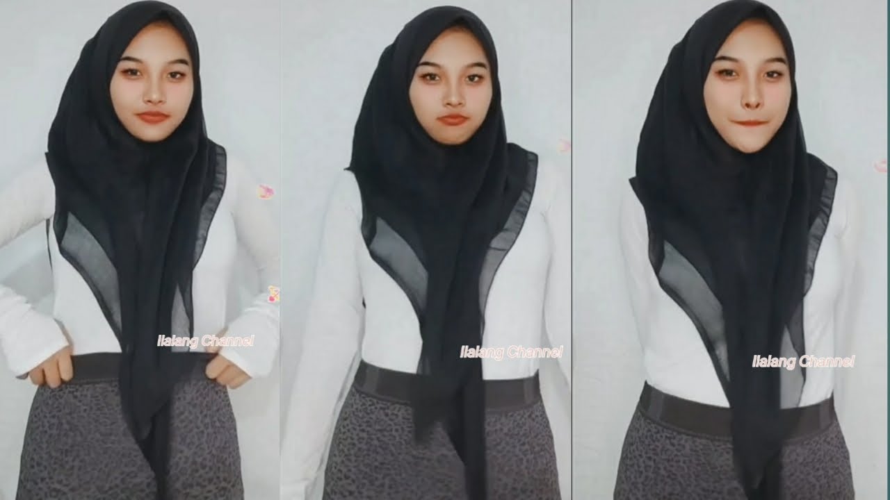 BIGO LIVE||Asian beautifull hijab hitam dengan kaos putih sederhana ...