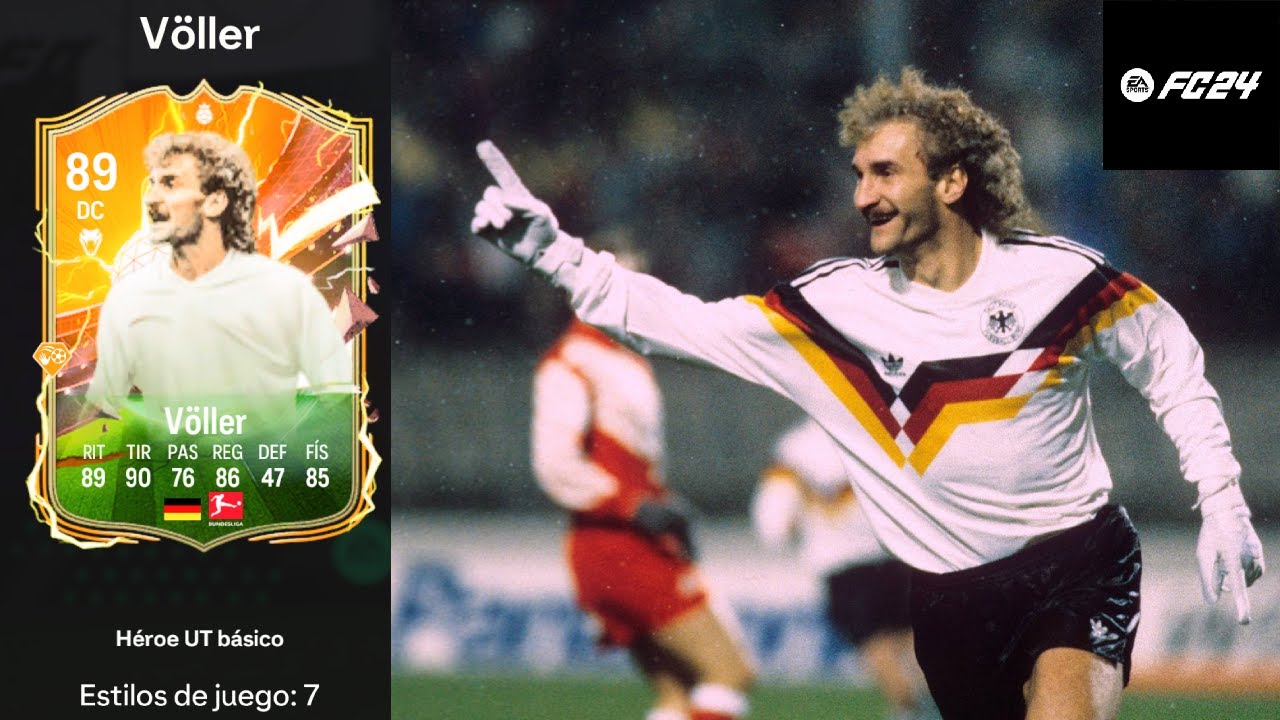 EL MEJOR DELANTERO CALIDAD-PRECIO RUDI VOLLER HEROE 89 REVIEW!!!!!¿VALE ...