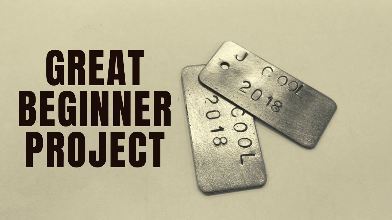 Sheet Metal Dog Tags - Shop Class Project - YouTube