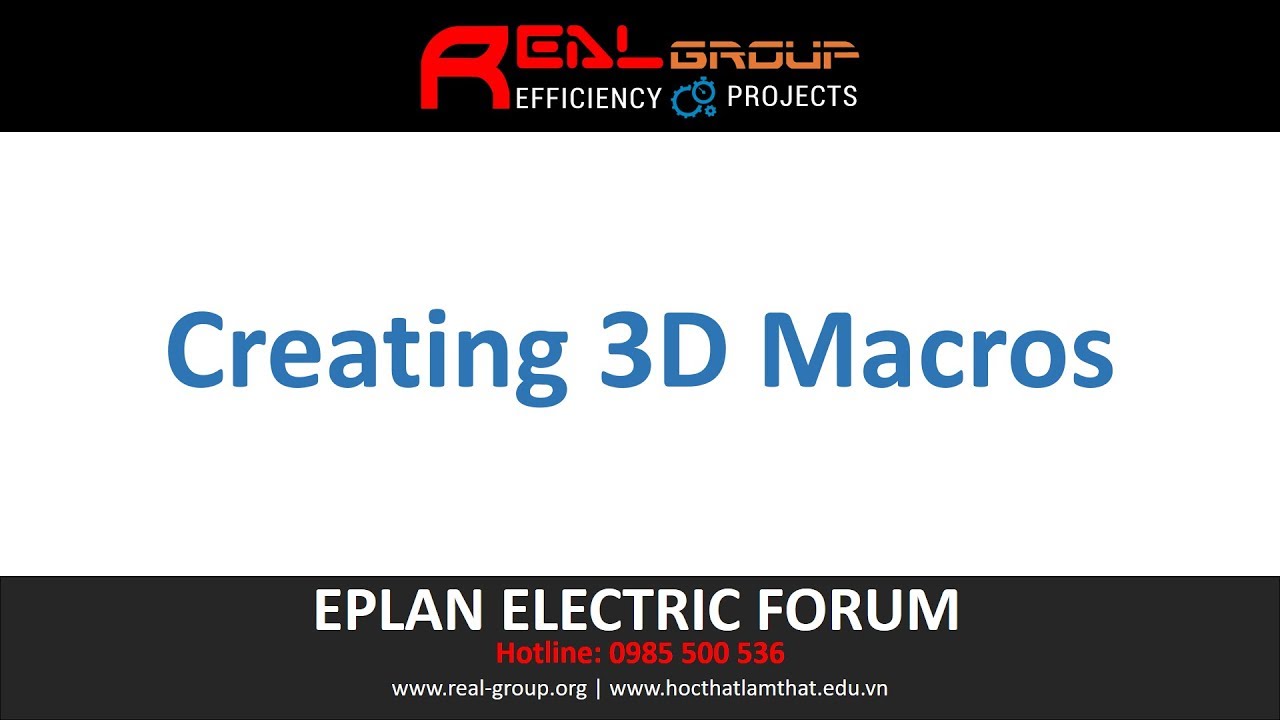 Creating 3D Macros | EPLAN Education - YouTube