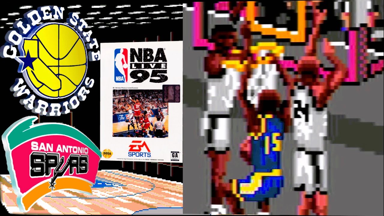 NBA Live 95 | Golden State Warriors vs San Antonio Spurs | Season Game ...
