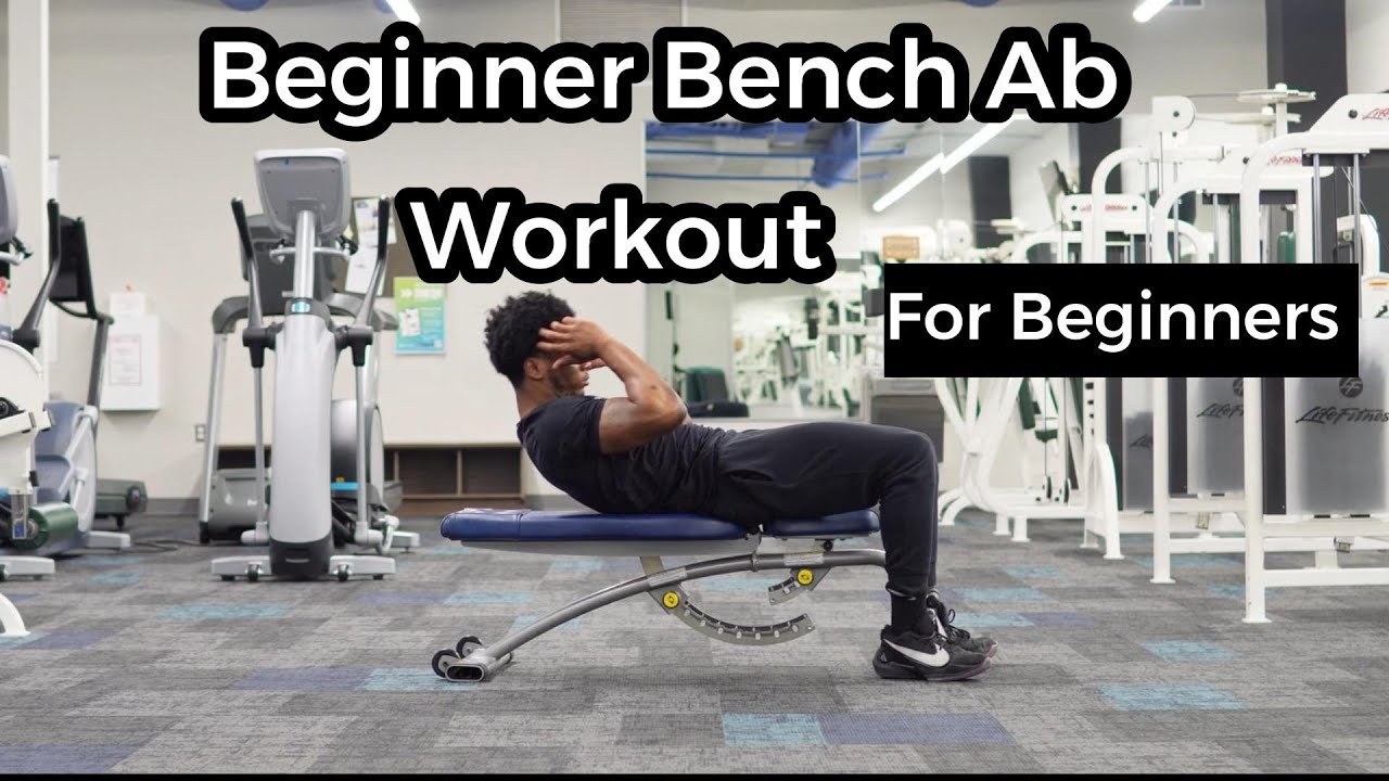 Beginner Bench AB WORKOUT | Under 10 Minutes | Follow Along | Six Pack ...