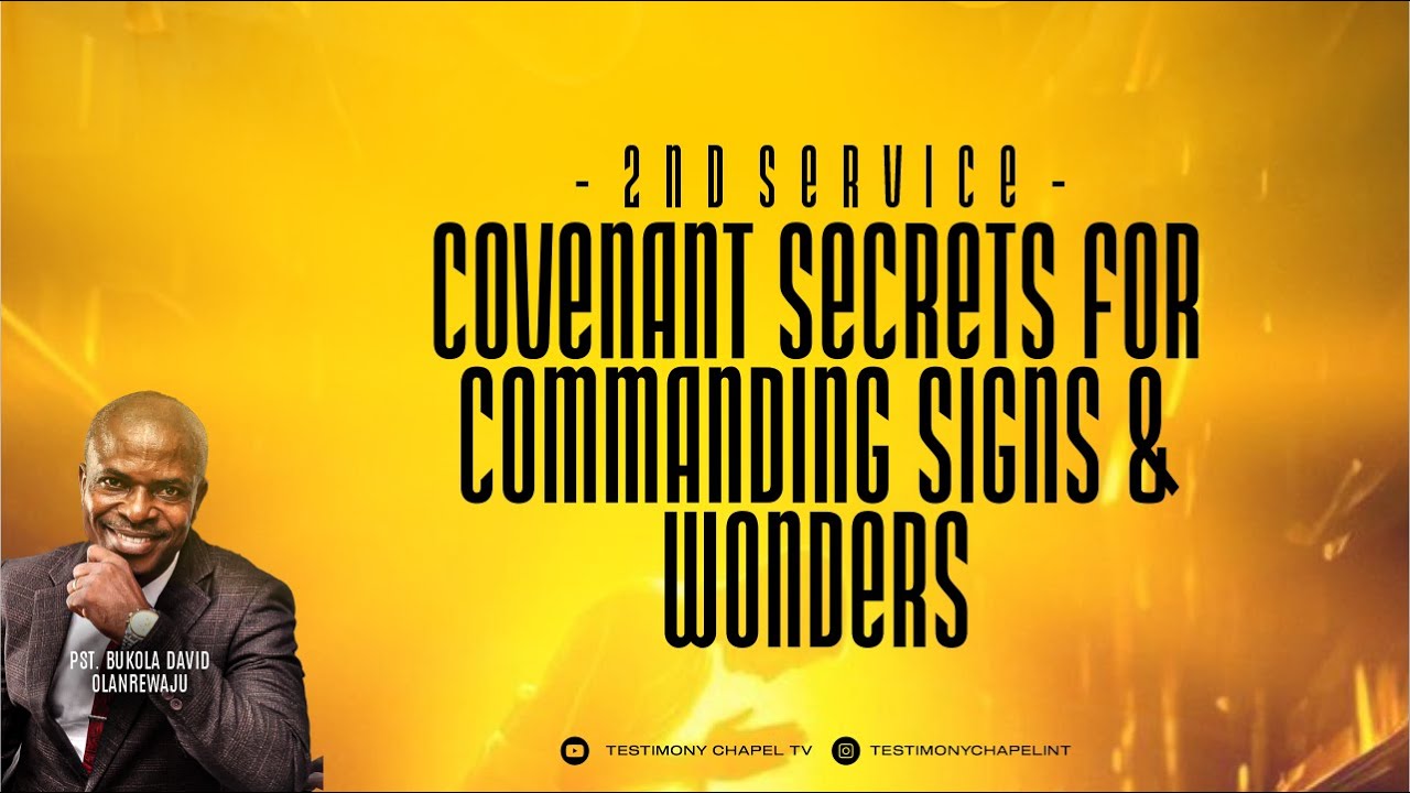Covenant Sunday (2nd Service) | Commanding Signs and Wonders | Pastor ...