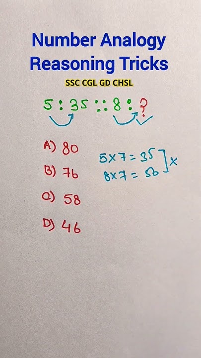 Number Analogy Short Tricks | Find the Missing Number Tricks | Reasoning Tricks for SSC CGL GD ...