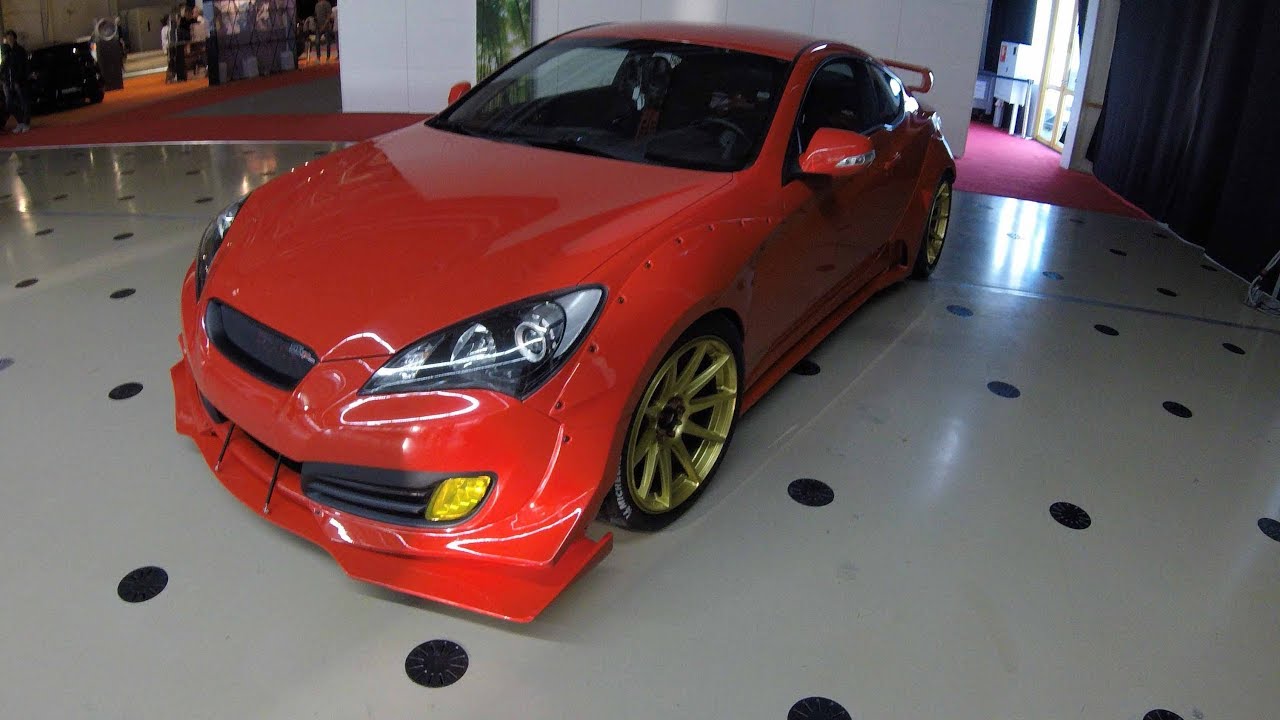 HYUNDAI GENESIS COUPE ! EXTREM TUNING SHOW CAR WIDE BODY KIT ! RED ...