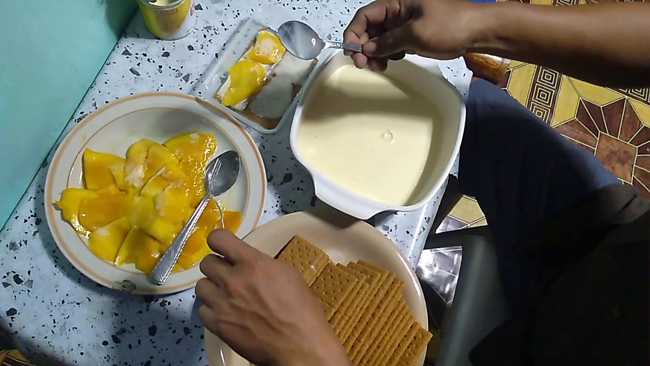 Try to make mango graham - YouTube