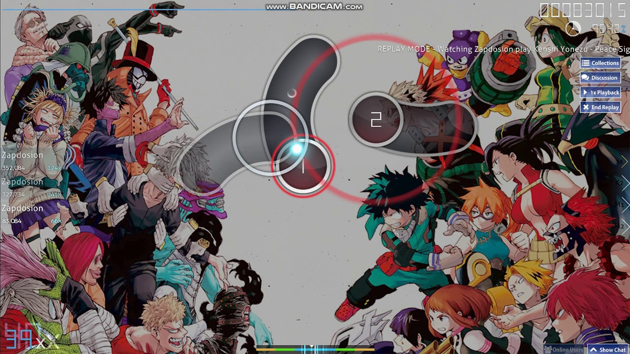 osu! My Hero Academia - Piece Sign Advanced By Zapdosion. - YouTube
