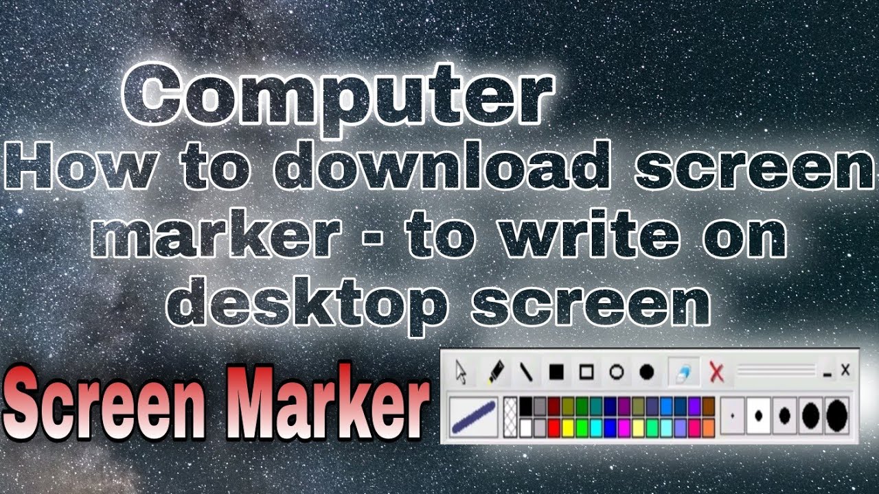 How To Download Screen Marker - To Write On Desktop Screen - in ...