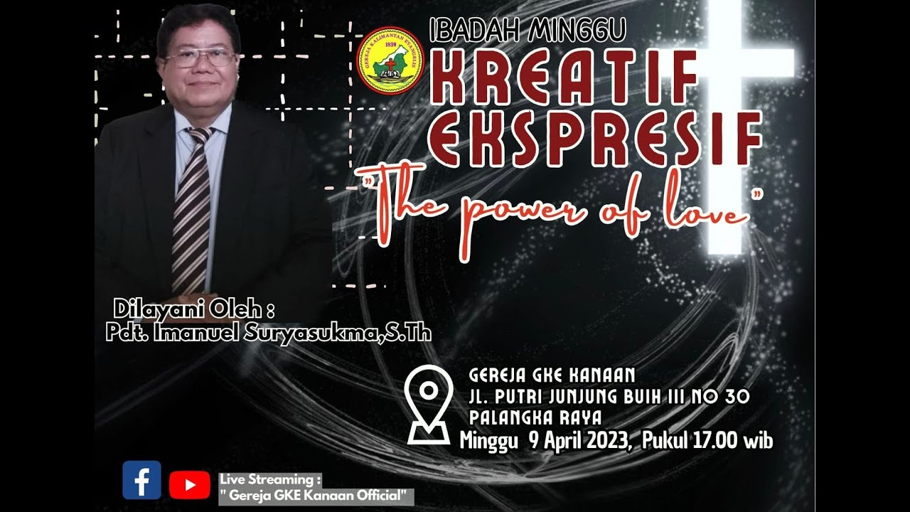 Ibadah Minggu Kreatif Dan Ekspresif Dan Hut Gke Ke 184 Youtube