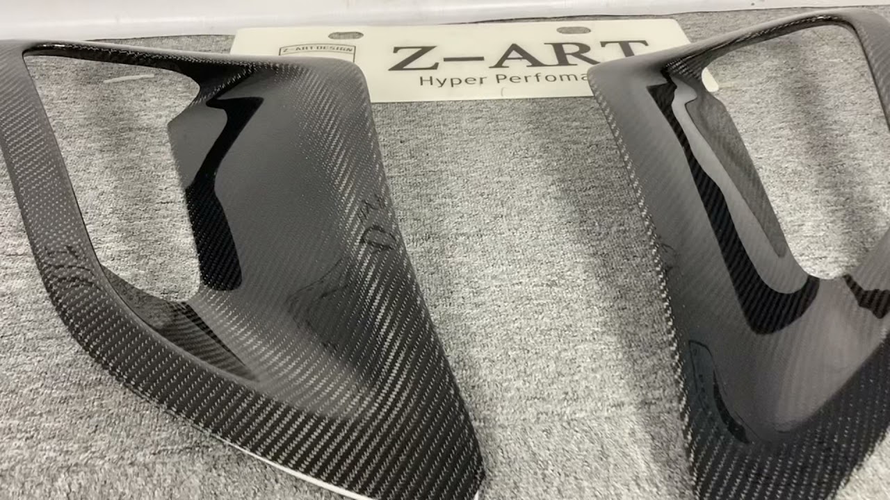 Full Carbon fiber GT2 RS side vents for 997 Turbo - YouTube