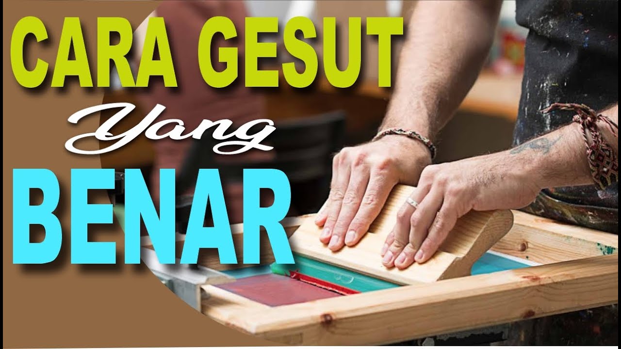 CARA GESUT SABLON PLASTISOL YANG BENAR - YouTube