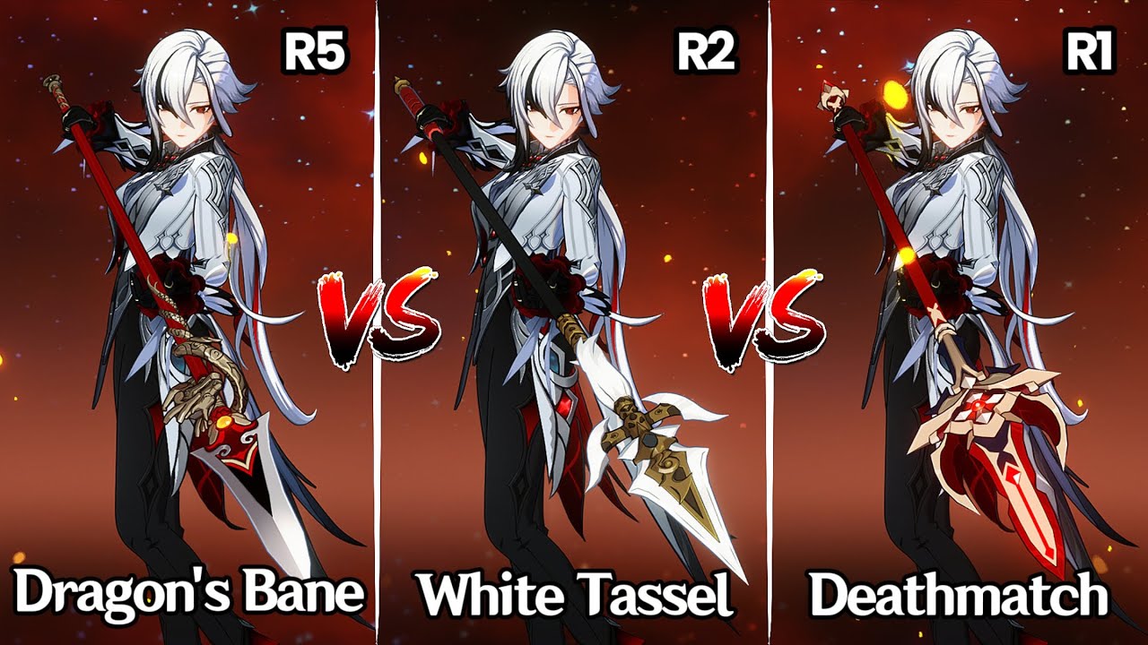 Arlecchino - White Tassel VS Dragon's Bane VS Deathmatch | Which weapon ...