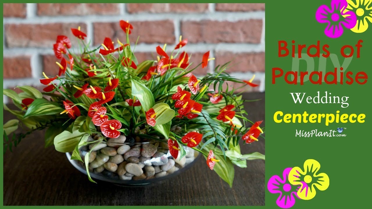 Birds Of Paradise Centerpieces For Weddings Artificial Tropical