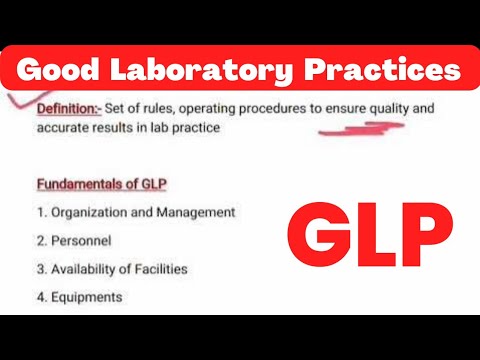 Good Laboratory Practices | GLP gudielines | principles of Good ...