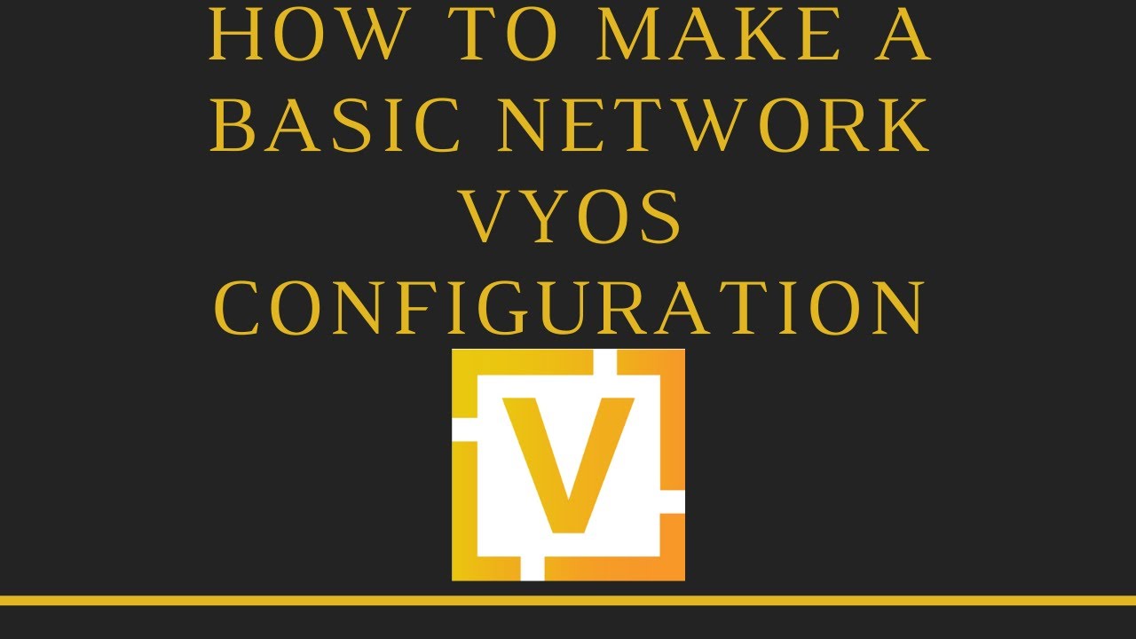 How to make a basic network on a VyOS router - YouTube