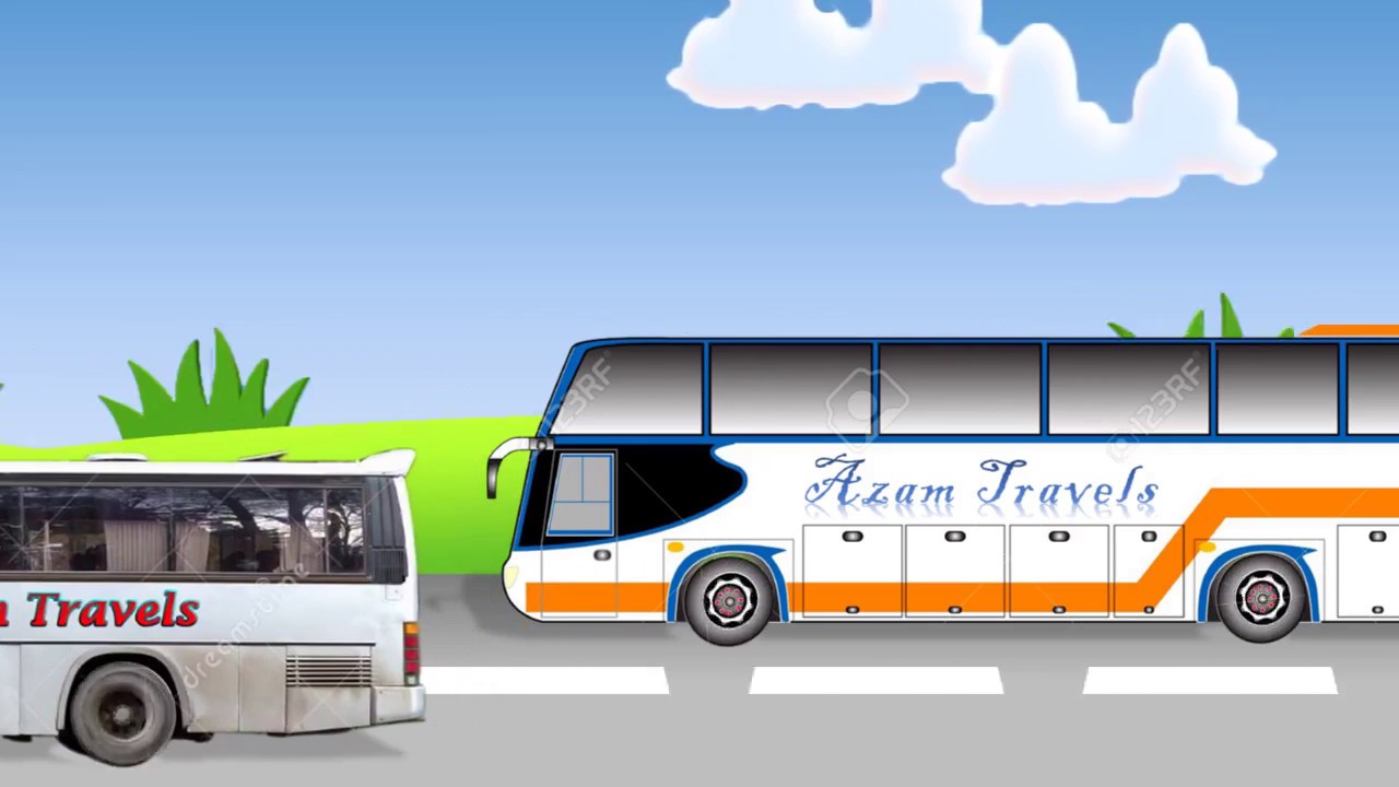 Bus Overtaking animation in ppt - YouTube