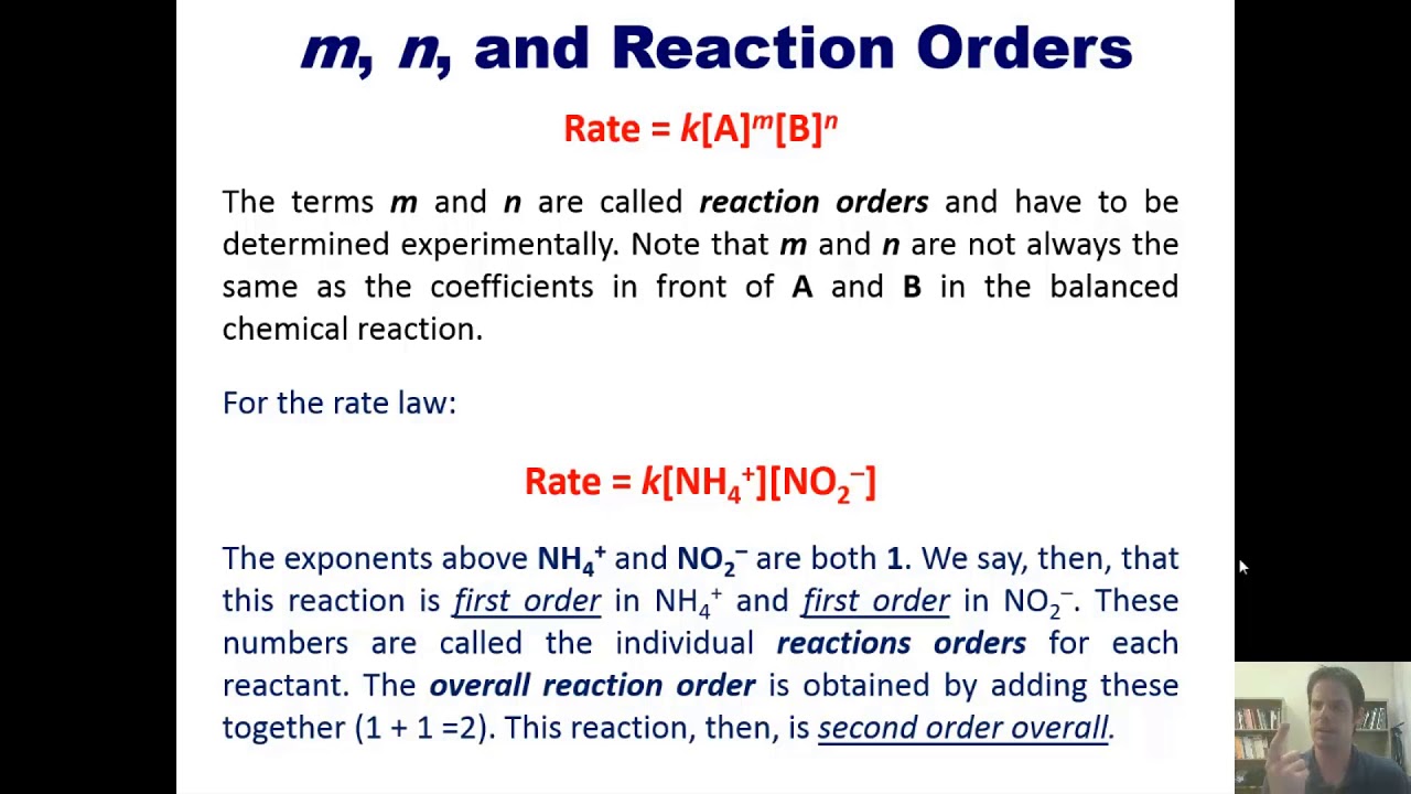 Chemical Kinetics, Chapter 14 – Part 2: Rate Laws - YouTube