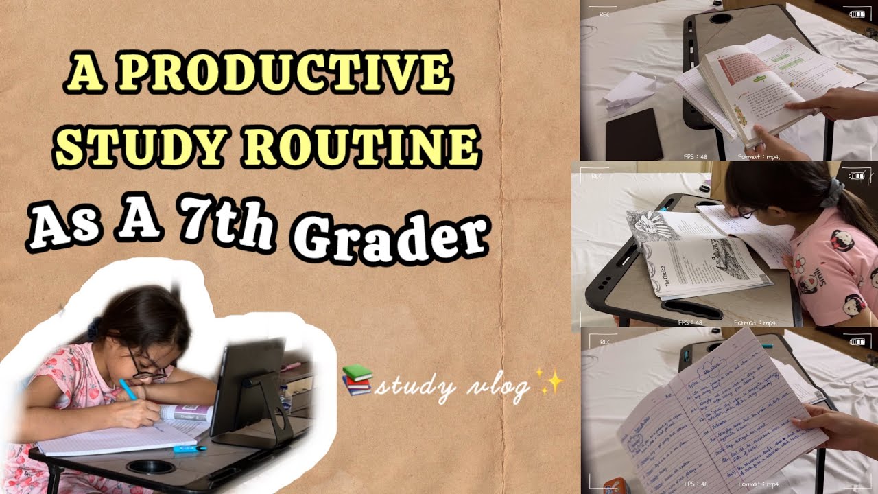 📚STUDY VLOG A *PRODUCTIVE* Study Routine as a cbse 7th grader - YouTube