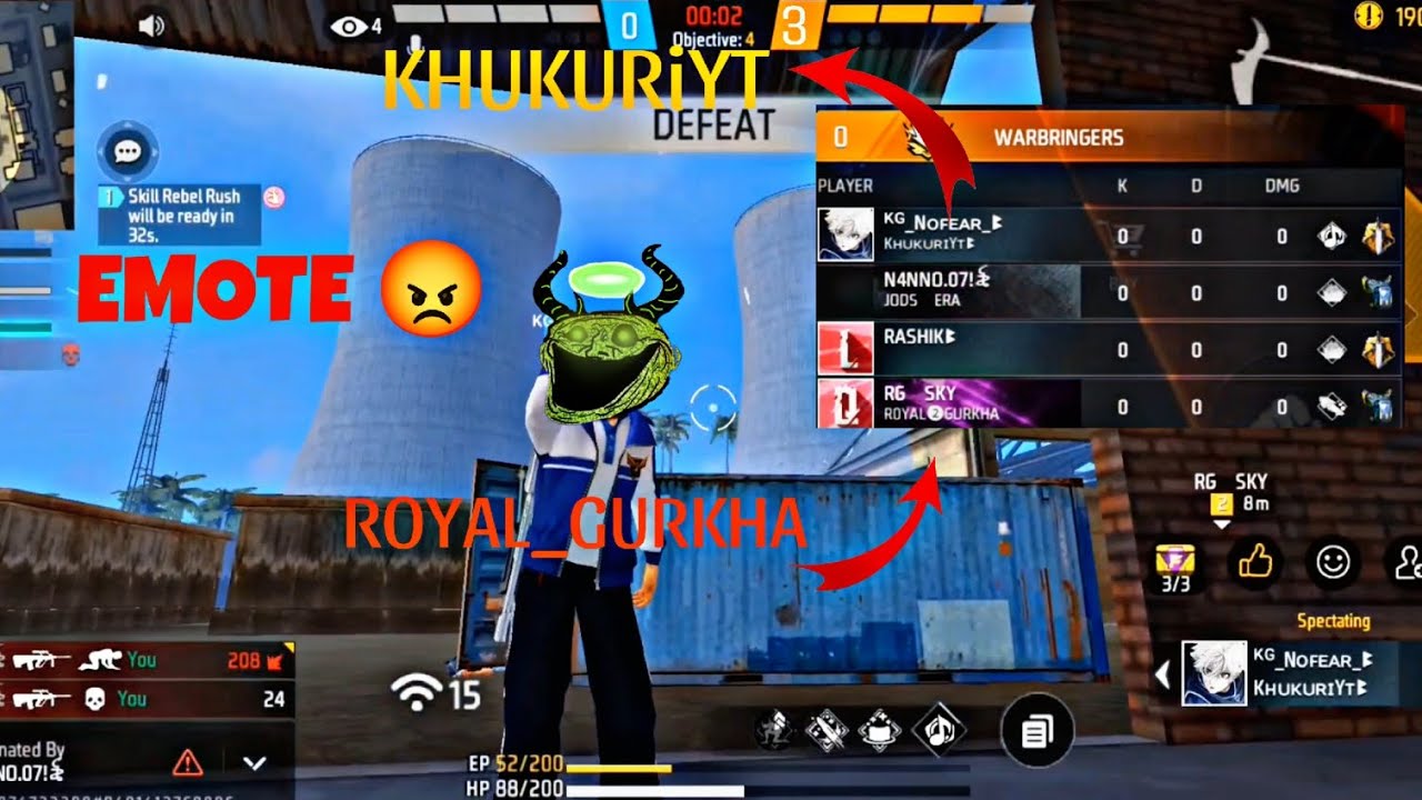 2 Big Youtuber In My Game And Showed Emote 😡 And The Karma Hit Them ...