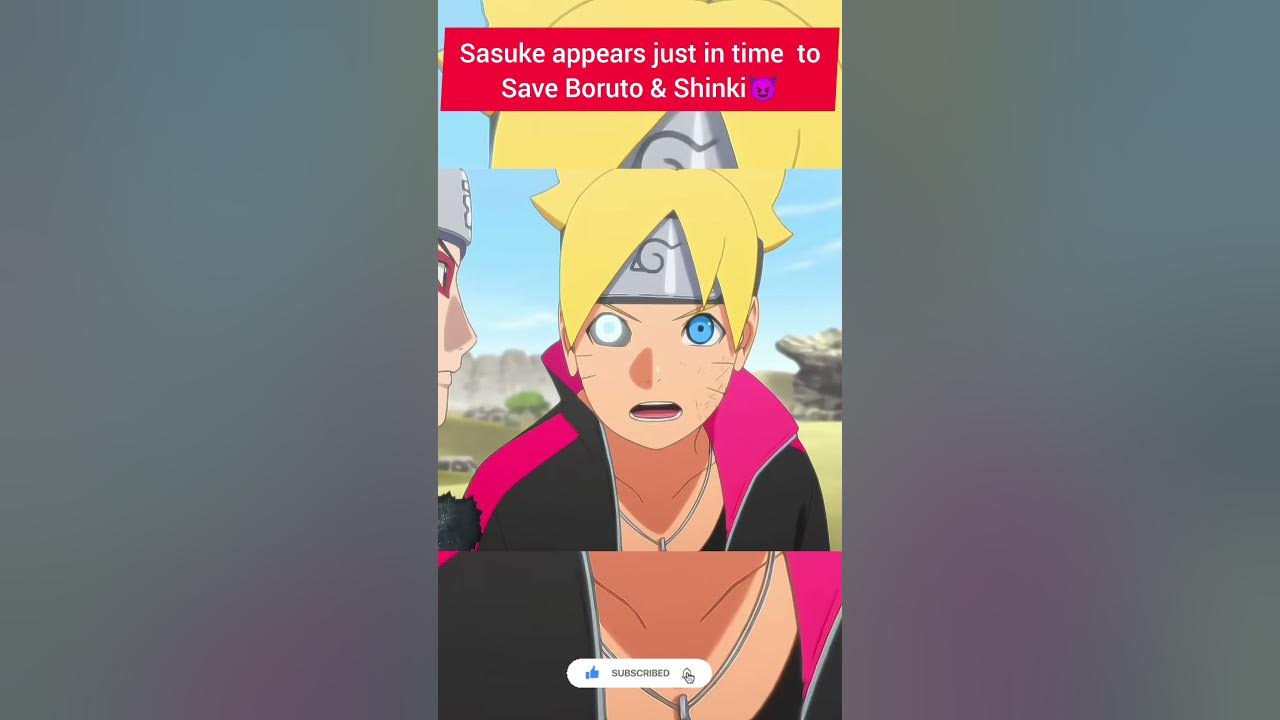 Sasuke Arrives in Time! Saves Boruto & Shinki 😈🔥 | Naruto AMV Short - YouTube