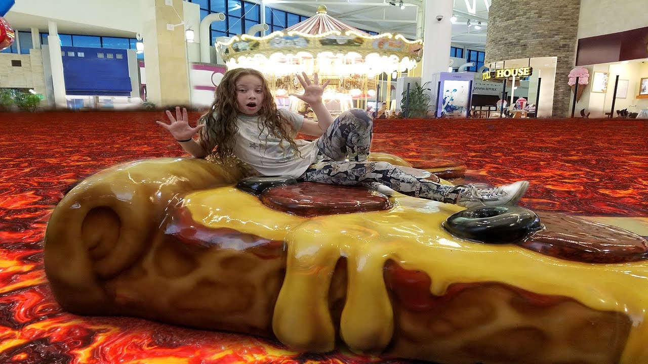 The Floor Is Lava At The Mall Pretend Play - YouTube