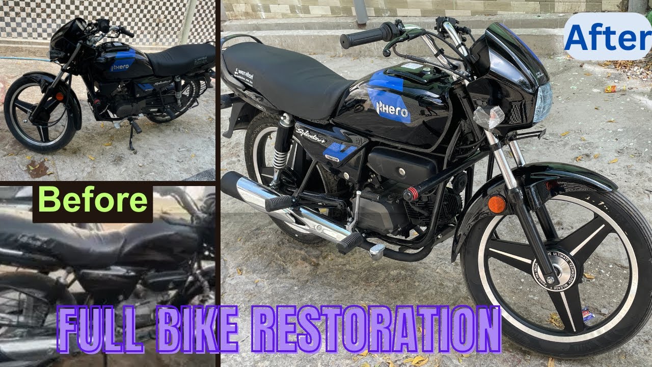 Splendor plus full restoration with detailed | Being asif | bike ...