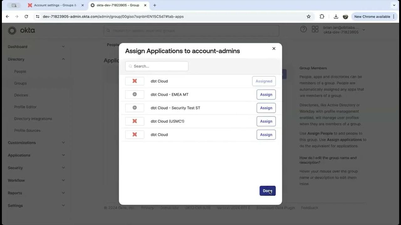 Role-based Access Control dbt Cloud and Okta - YouTube