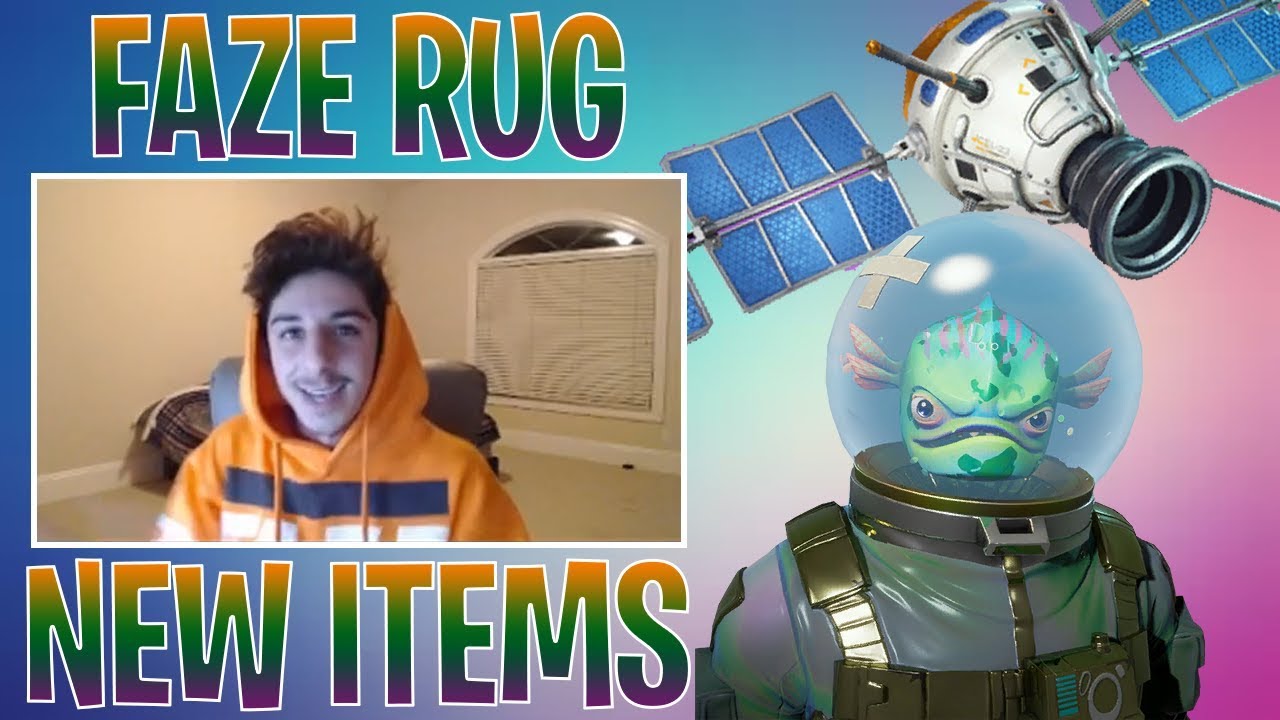 FAZE RUG STREAMS FORTNITE! NEW FISH SKIN & NEW SPACE GLIDER! (Fortnite ...