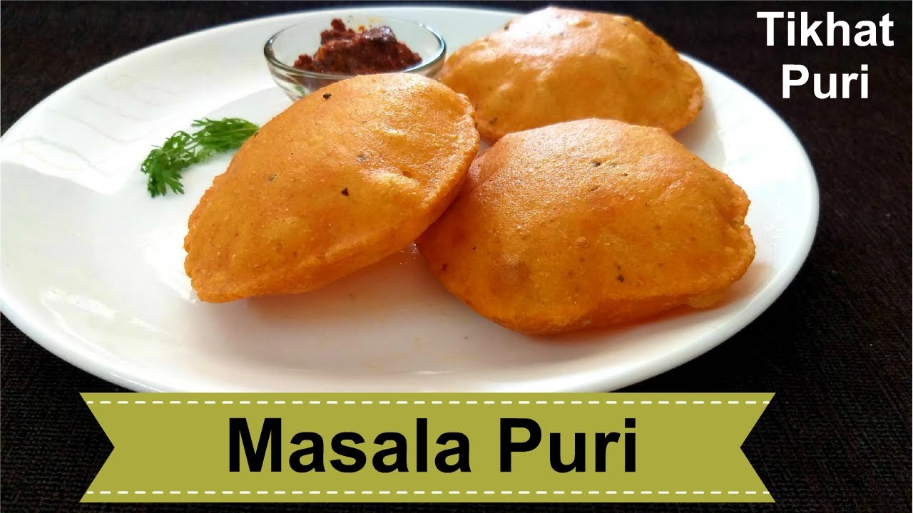 सिर्फ 15 मिनट में बनाये गेहूं के आटे से मसाला पूरी | Tikhi Puri | तिखट ...