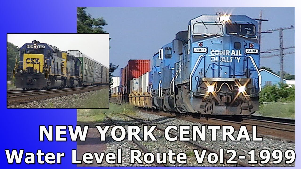 Tracks of the Old NYC Vol2 - CSX in 1999 (Water Level Route) - YouTube