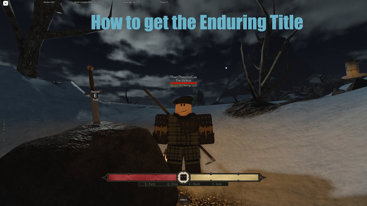 How to get the Enduring title in Bulwark (And secret longsword skin ...