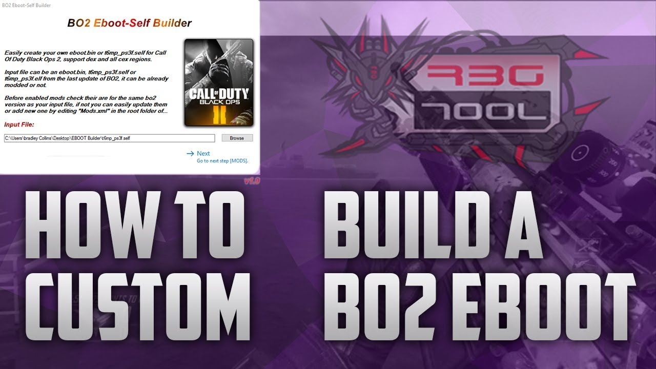 How To Make A [BO2] EBOOT With Self-EBOOT-Builder - YouTube