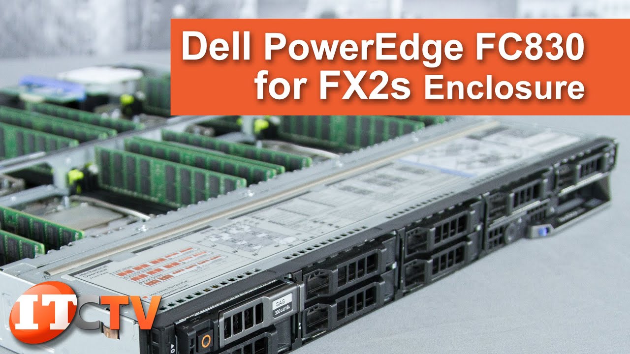 Dell PowerEdge FC830 Server Review - for the FX2s Chassis - YouTube