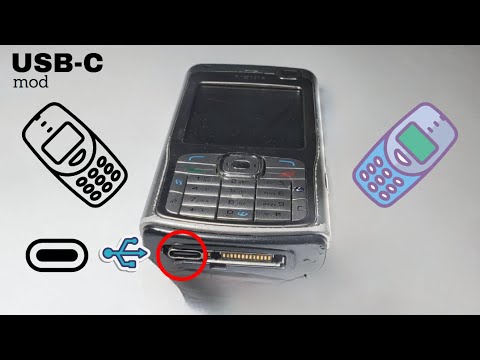 USB type C + charging mod on Nokia n70