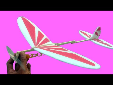 SIMPLE RUBBER POWER PLANE - how to assemble a rubber power plane ...