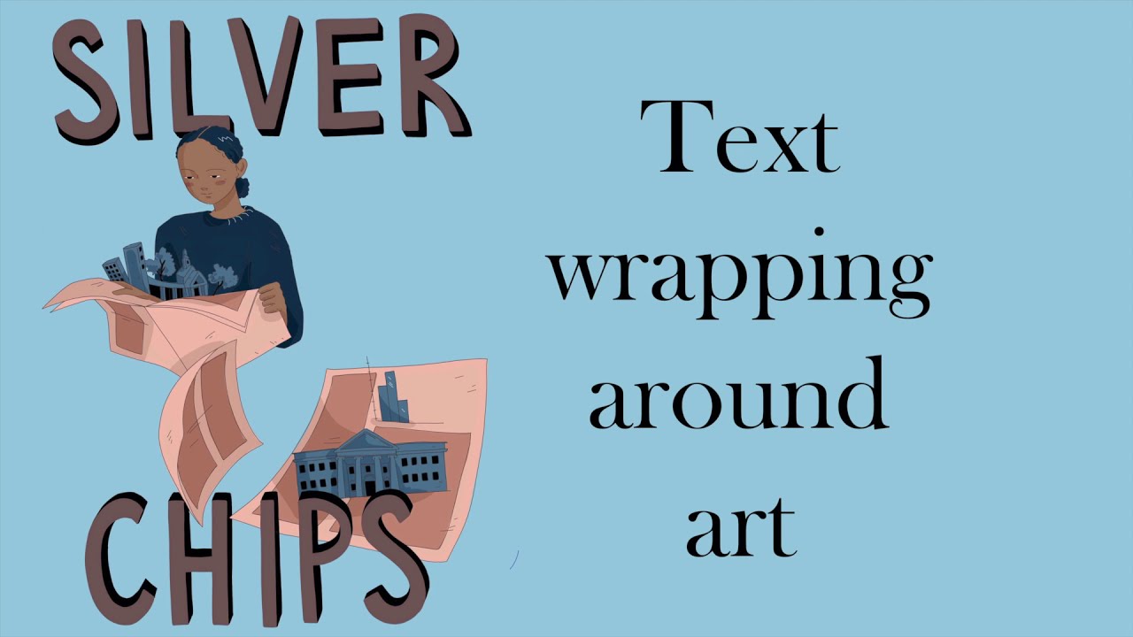 Wrapping text around art - YouTube