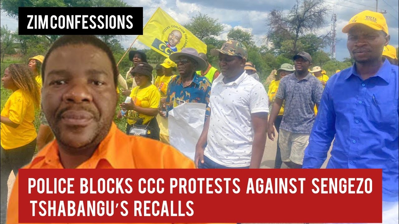 Police Blocks CCC Protests Against Sengezo Tshabangu’s Recalls - YouTube