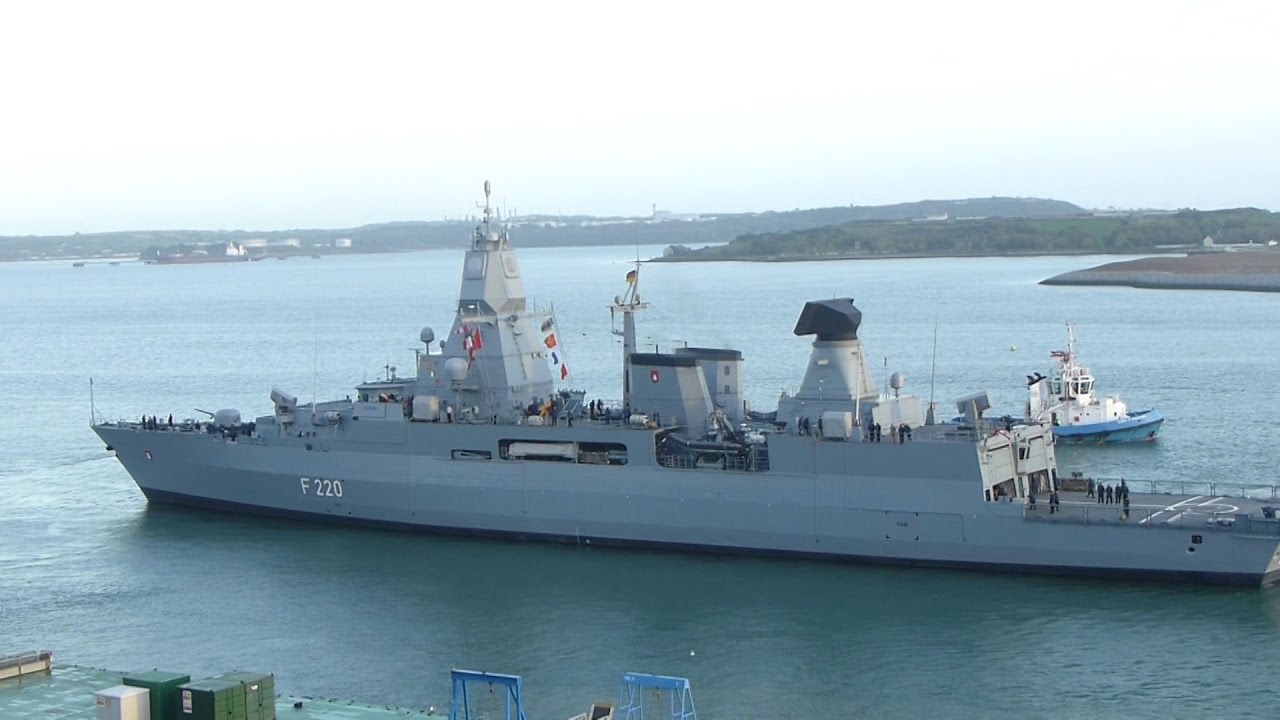 FGS Hamburg, German type 124 sachsen class guided missile frigate ...