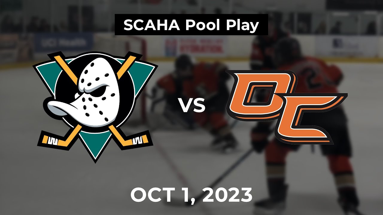 [231001] SCAHA: Jr Ducks 14U AA vs OC Hockey - YouTube