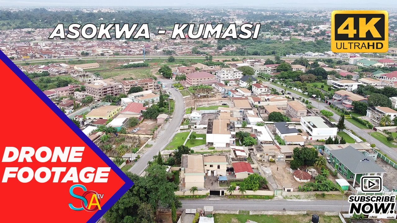 DRONE FOOTAGE - KUMASI ASOKWA PT 3 (4K) - YouTube