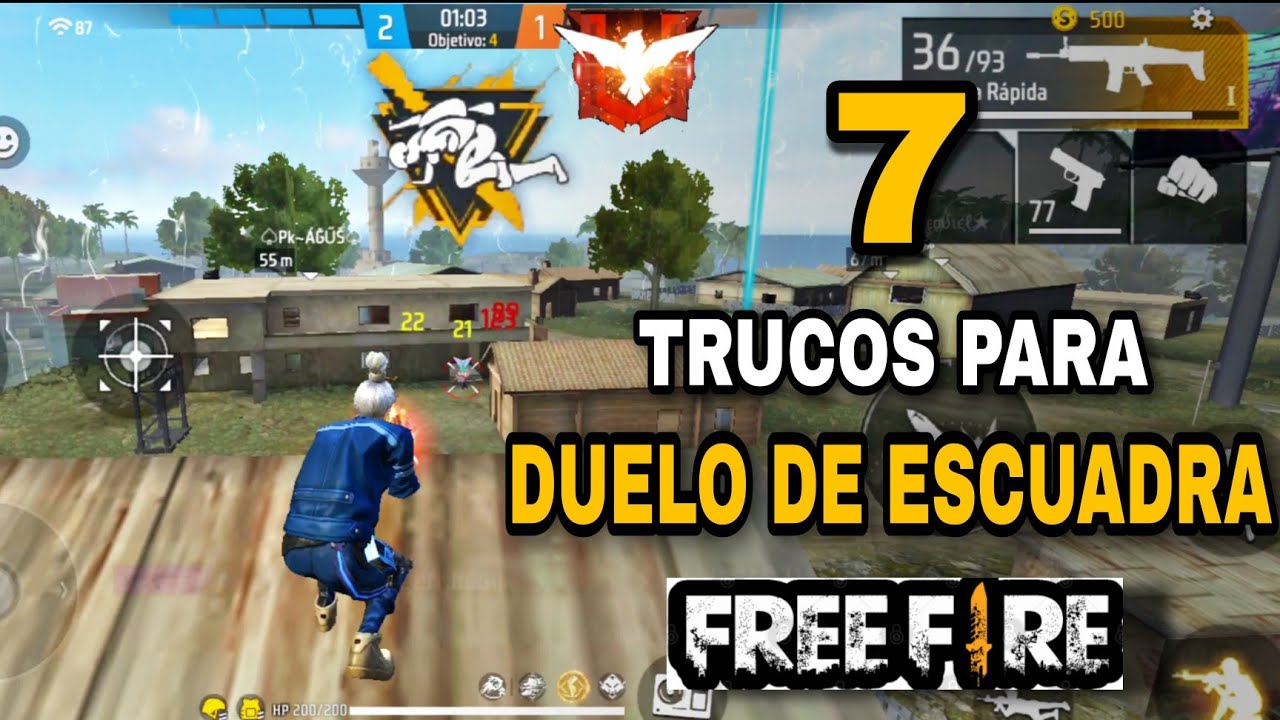TOP 7 DE TRUCOS*SECRETOS* PARA DUELO DE ESCUADRAS EN FREE FIRE /LLEGARAS A HEROICO - YouTube