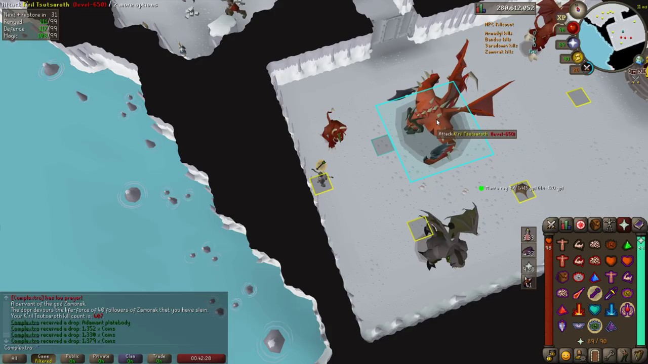 OSRS Zamorak GWD 5:0 Tbow method - YouTube
