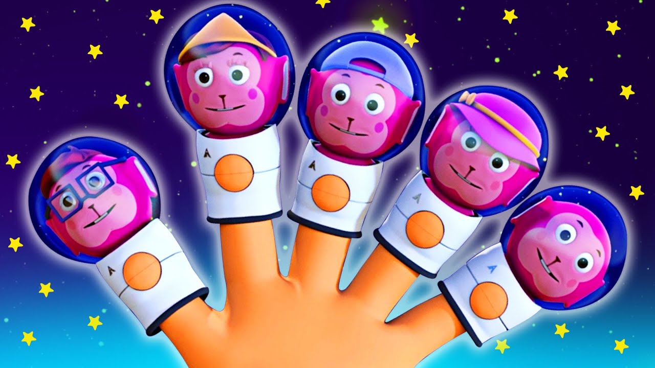 3D Space Finger Family 🚀 + More Hindi Finger Family Rhymes For Kids ...