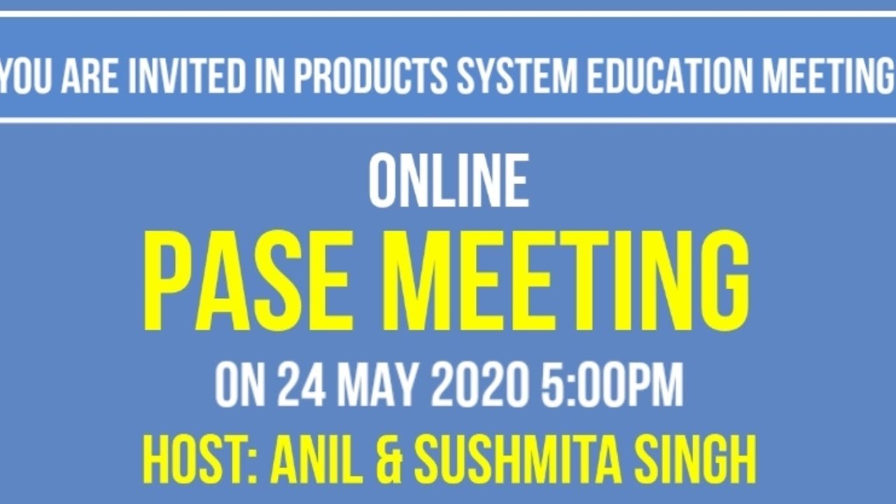 PASE MEETING LUCKNOW - YouTube