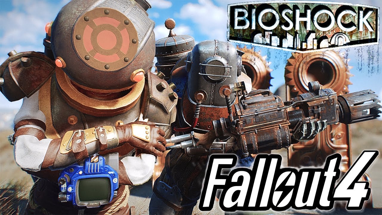 Fallout 4 - SUBMERSIBLE POWER ARMOR REDUX - Bioshock Inspired - BIG ...