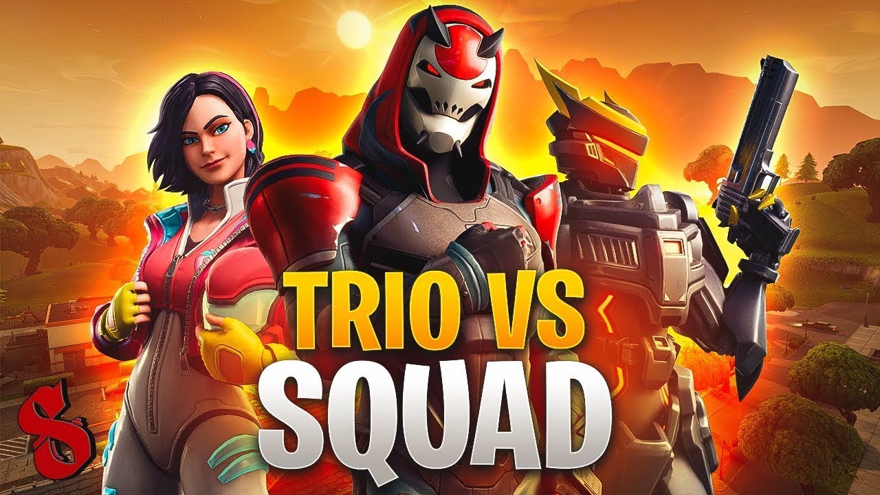 fortnite trio vs squad - YouTube