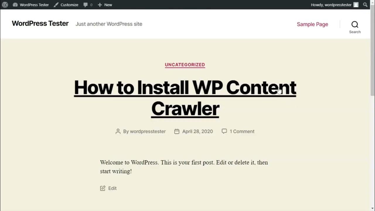 How to Install WP Content Crawler | Hướng dẫn cài đặt WP Content ...