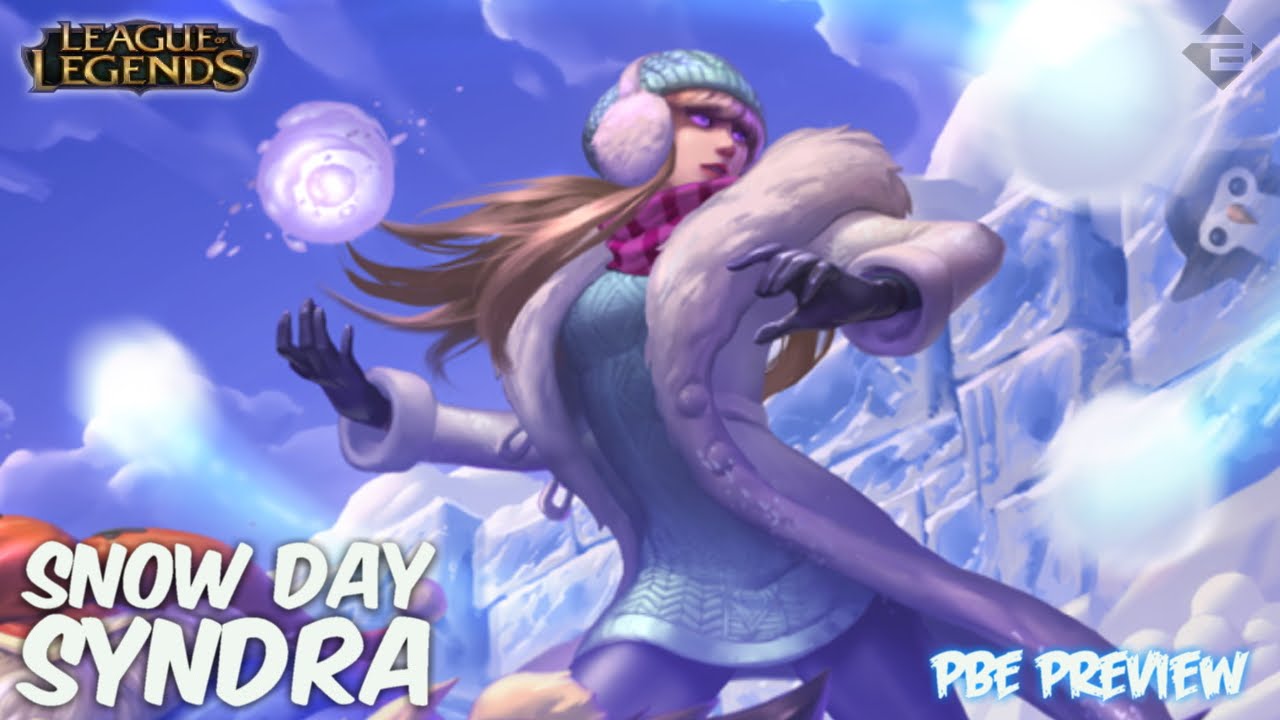 SNOW DAY SYNDRA - League of Legends -【PBE Preview】 - YouTube