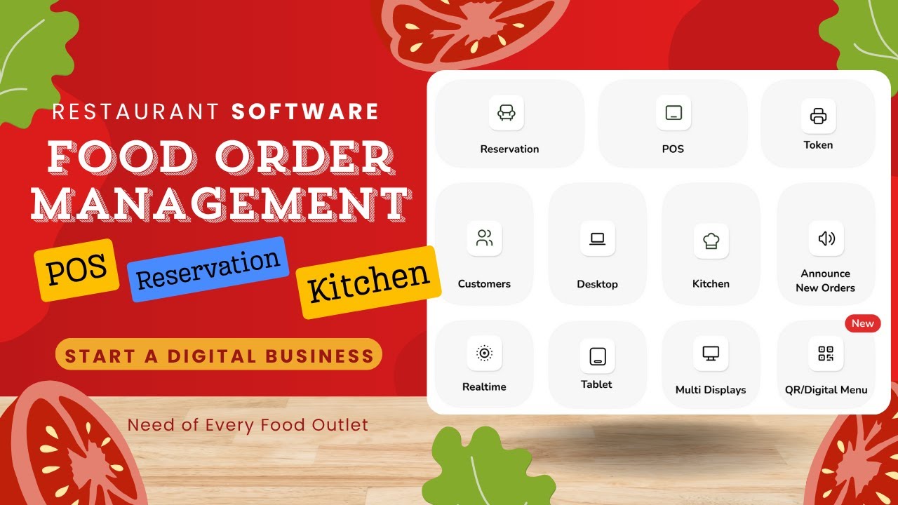 Restaurant, Cafe, Food Outlet POS and Order Management System | Self ...