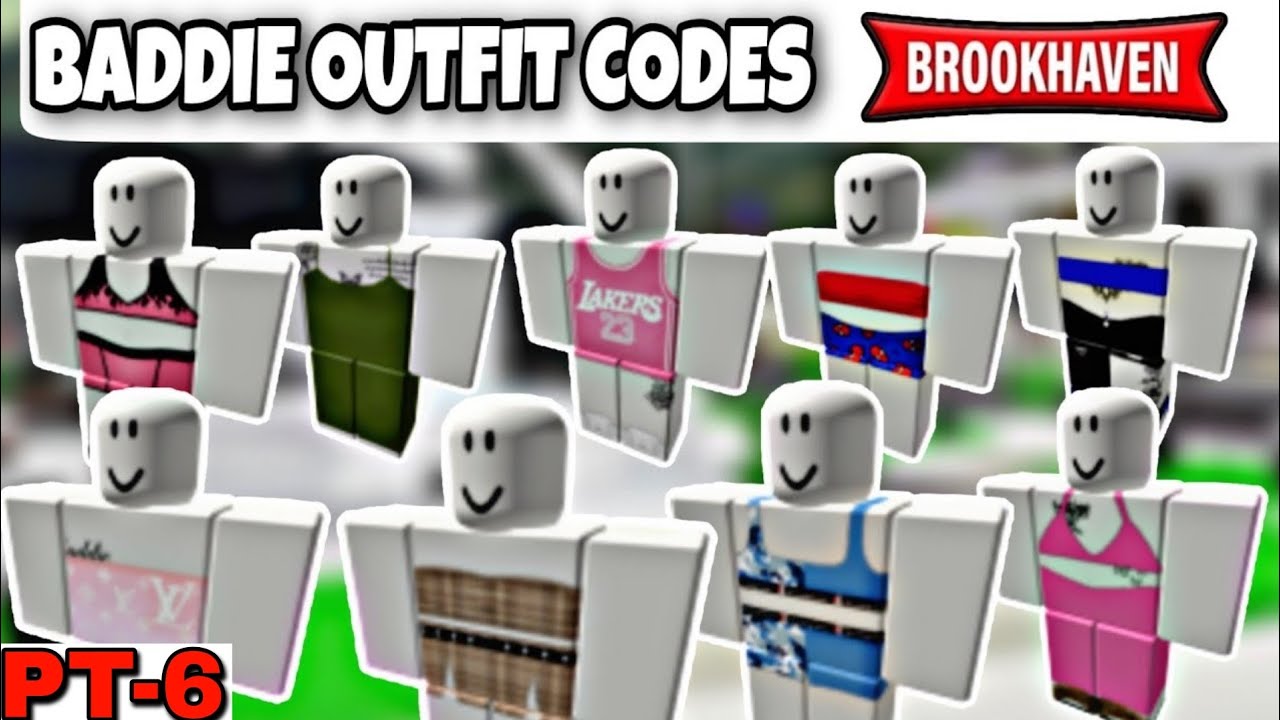 Roblox Baddie Outfits Codes Brookhaven Pt-6 - YouTube